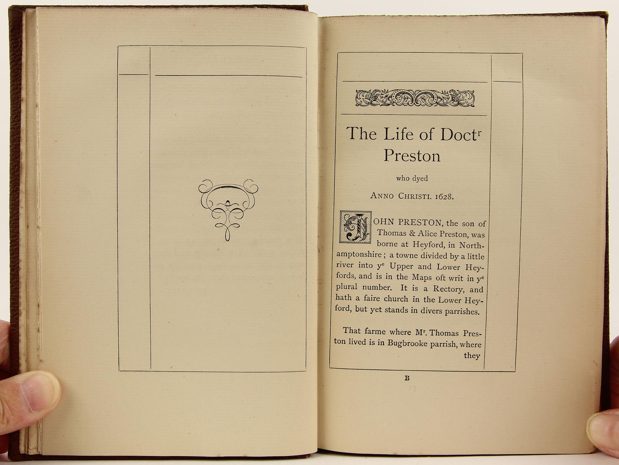 The Life of the Renowned Doctor Preston, Writ by His Pupil, Master ...