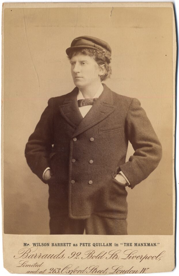 Cabinet Photograph: Mr. Wilson Barrett as Peter Quillam in "The Manxman ...