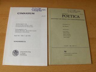 2 TITELN v. R. RIEKS : "PROSOPOGRAPHIE UND LYRIKINTERPRETATION - Die ...