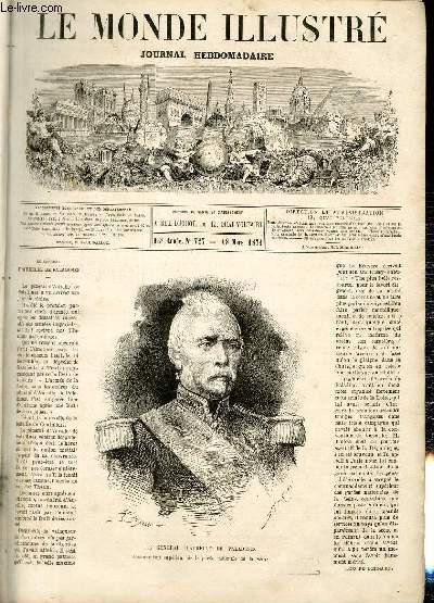 LE MONDE ILLUSTRE N°727 - Le général d'Aurelle de Paladines, commandant ... LE MONDE ILLUSTRE N°727 - Le général d'Aurelle de Paladines, commandant ...