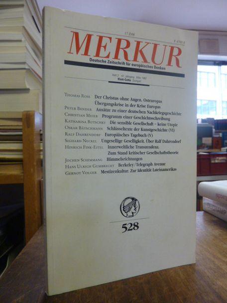 Merkur - Deutsche Zeitschrift für Europäisches Denken, Heft 3, 47 ...