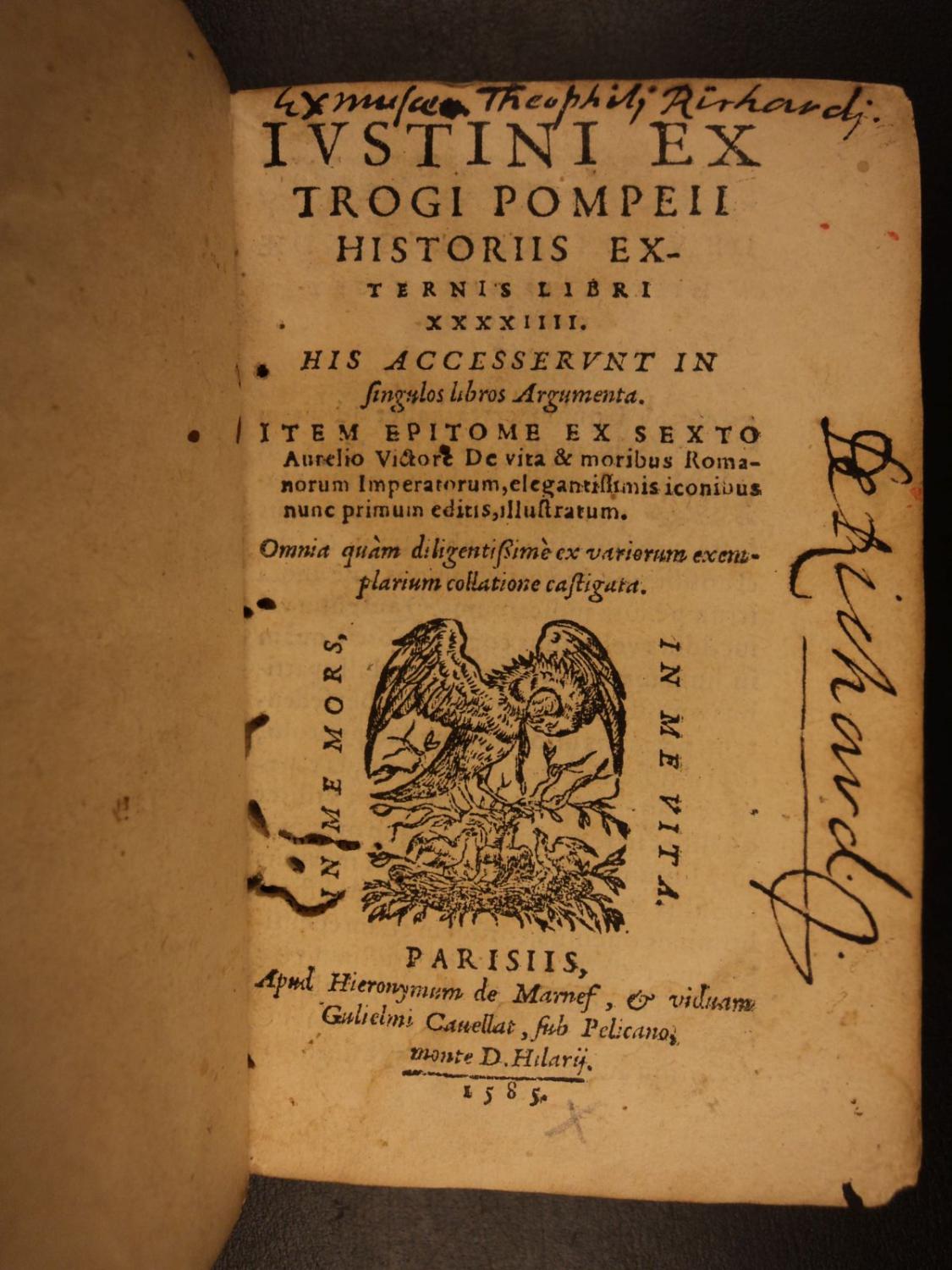 1585 Justin & Trogus Pompeius Macedonia ROME Roman Cults Rituals ...