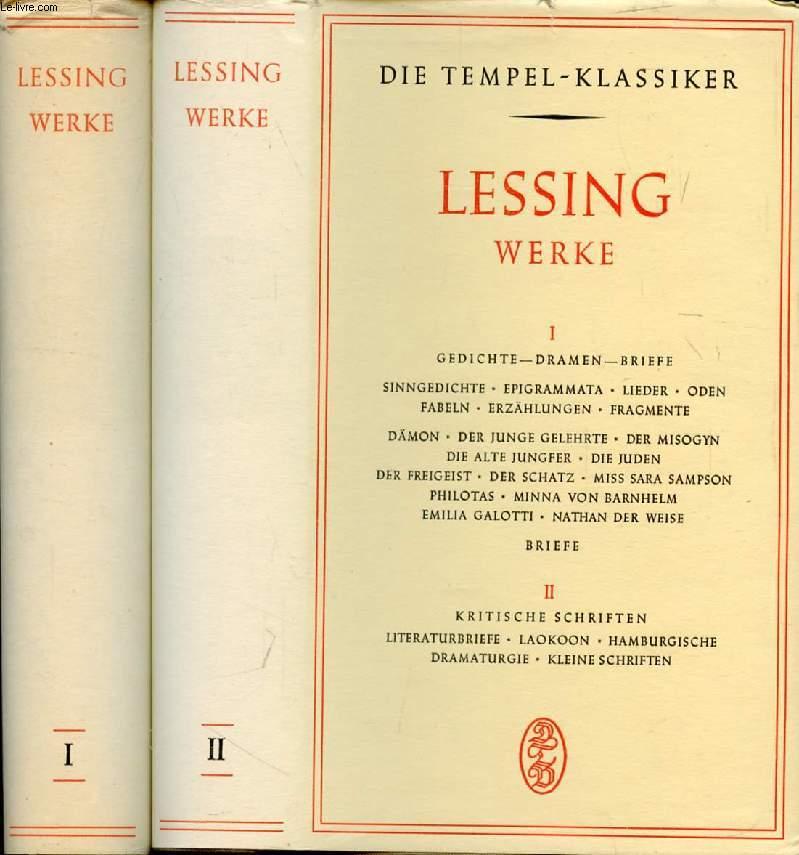 LESSING, WERKE, 2 BÄNDEN von LESSING Gotthold Ephraim: bon Couverture ...