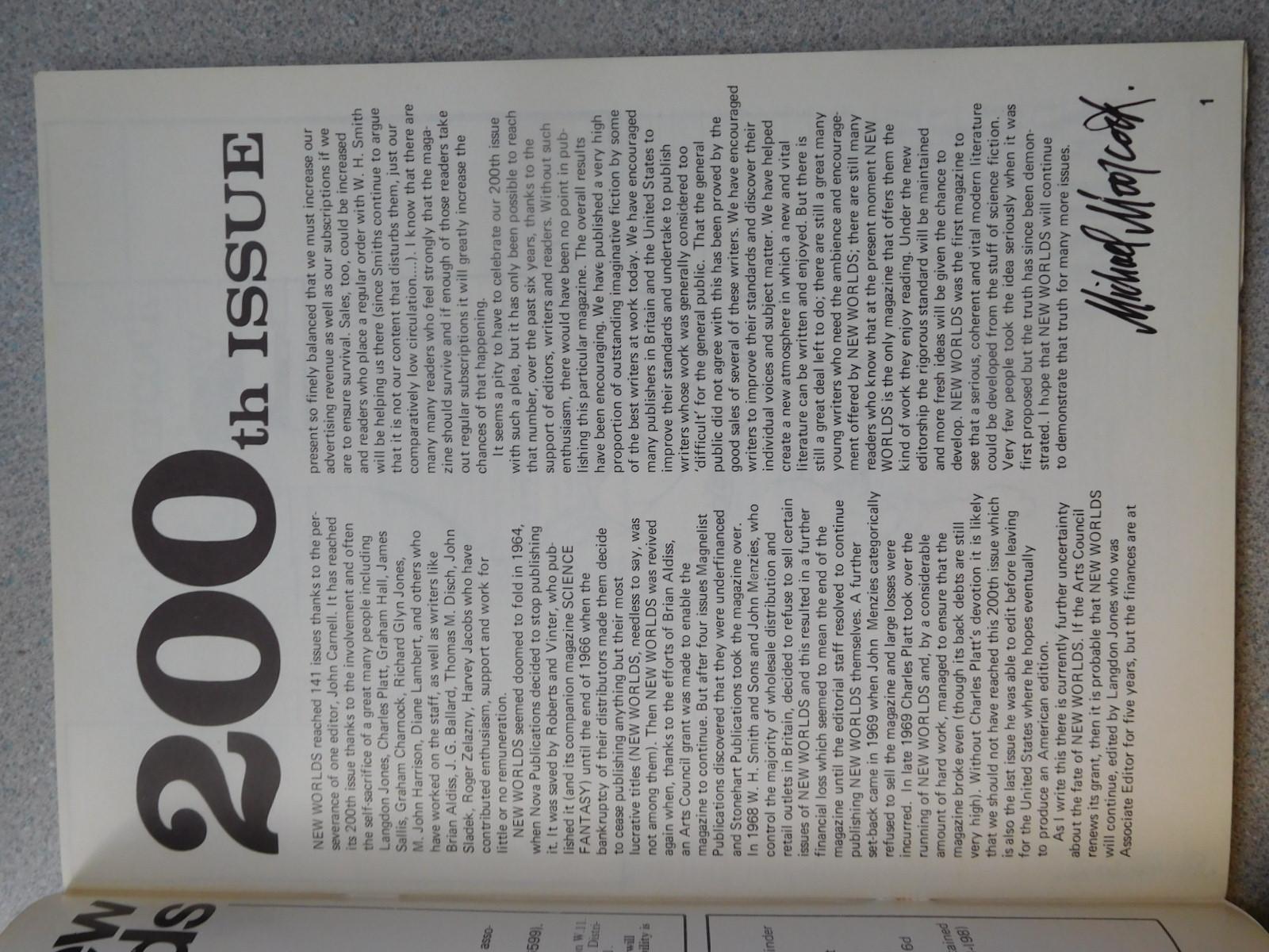 NEW WORLDS MAGAZINE ISSUE 200 (April 1970) by Charles Platt (Editor ...