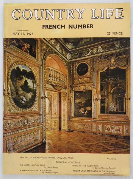 Original Issue of Country Life Magazine Dated May 11th 1972, with a ...