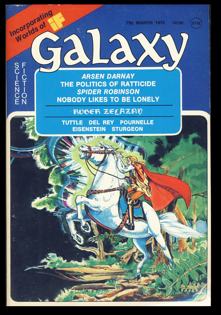 Galaxy March 1976 by Baen, James, ed: Pictorial wrappers (1975) First ...