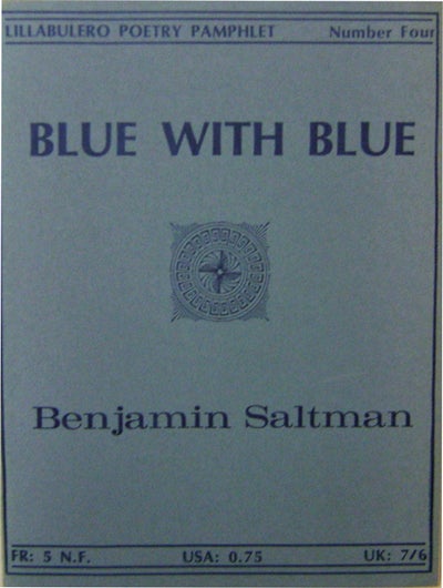 Blue With Blue by Saltman, Benjamin: Fine Paperback (1968) First ...