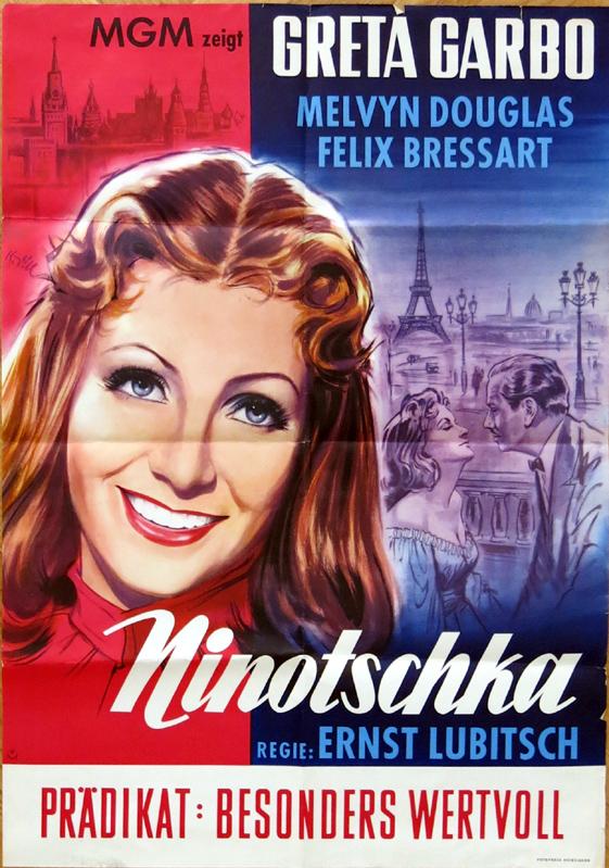 Ninotschka. 1939. Regie Ernst Lubitsch. Filmplakat. by Greta Garbo ...
