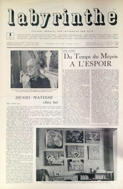 LABYRINTHE. Journal mensuel des Lettres et des Arts 1 à 23 - Complète ...