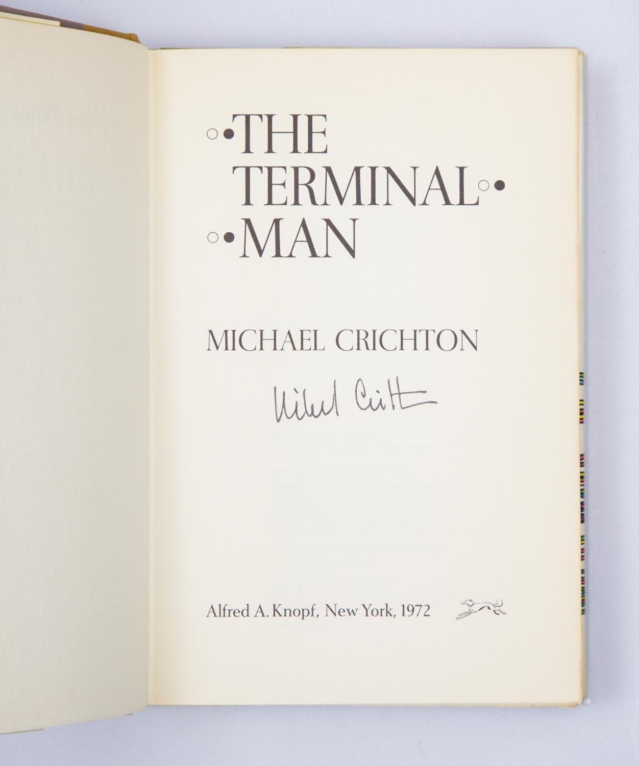 The Terminal Man by Crichton, Michael: Near Fine Hardcover (1972) 1st ...