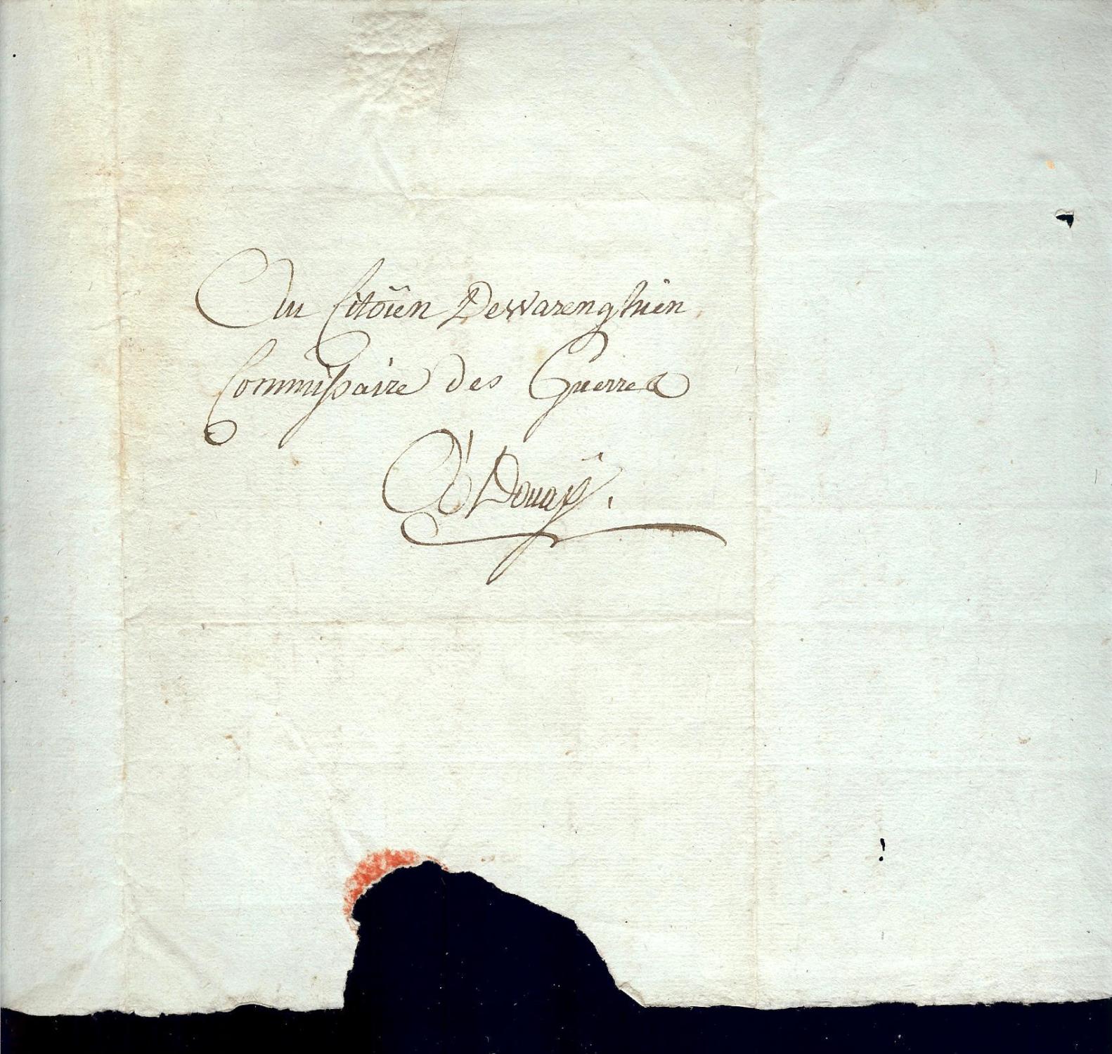 CORRESPONDANCE & DOCUMENTS de Louis Philippe François DE WARENGHIEN de ...