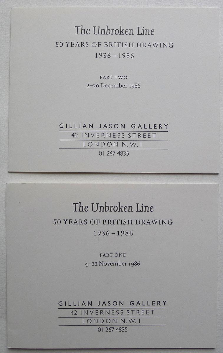 The Unbroken Line, 50 Years of British Drawing 1936-1986. Part One, 4 ...