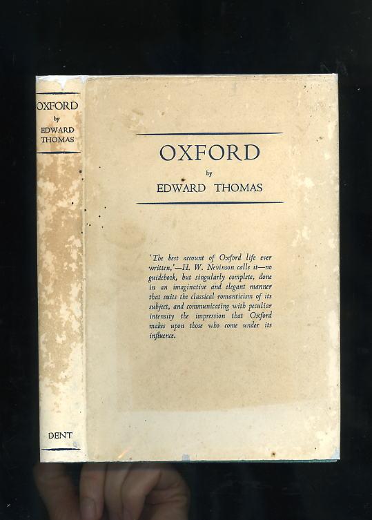 OXFORD by Edward Thomas: Near Fine Hardcover (1938) First Thus ...