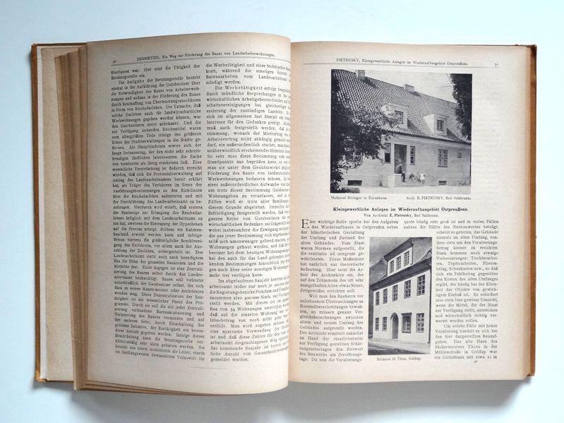 Die Volkswohnung. Zeitschrift für Wohnungsbau und Siedlungswesen. 3. Jahrgang 1921. von Behrendt ...