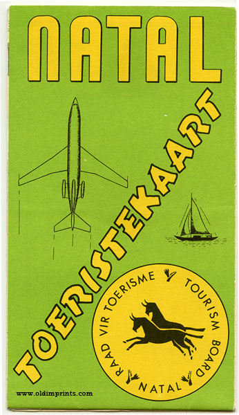 Natal Tourist Map. by SOUTH AFRICA - NATAL): (1970) Manuscript / Paper ...