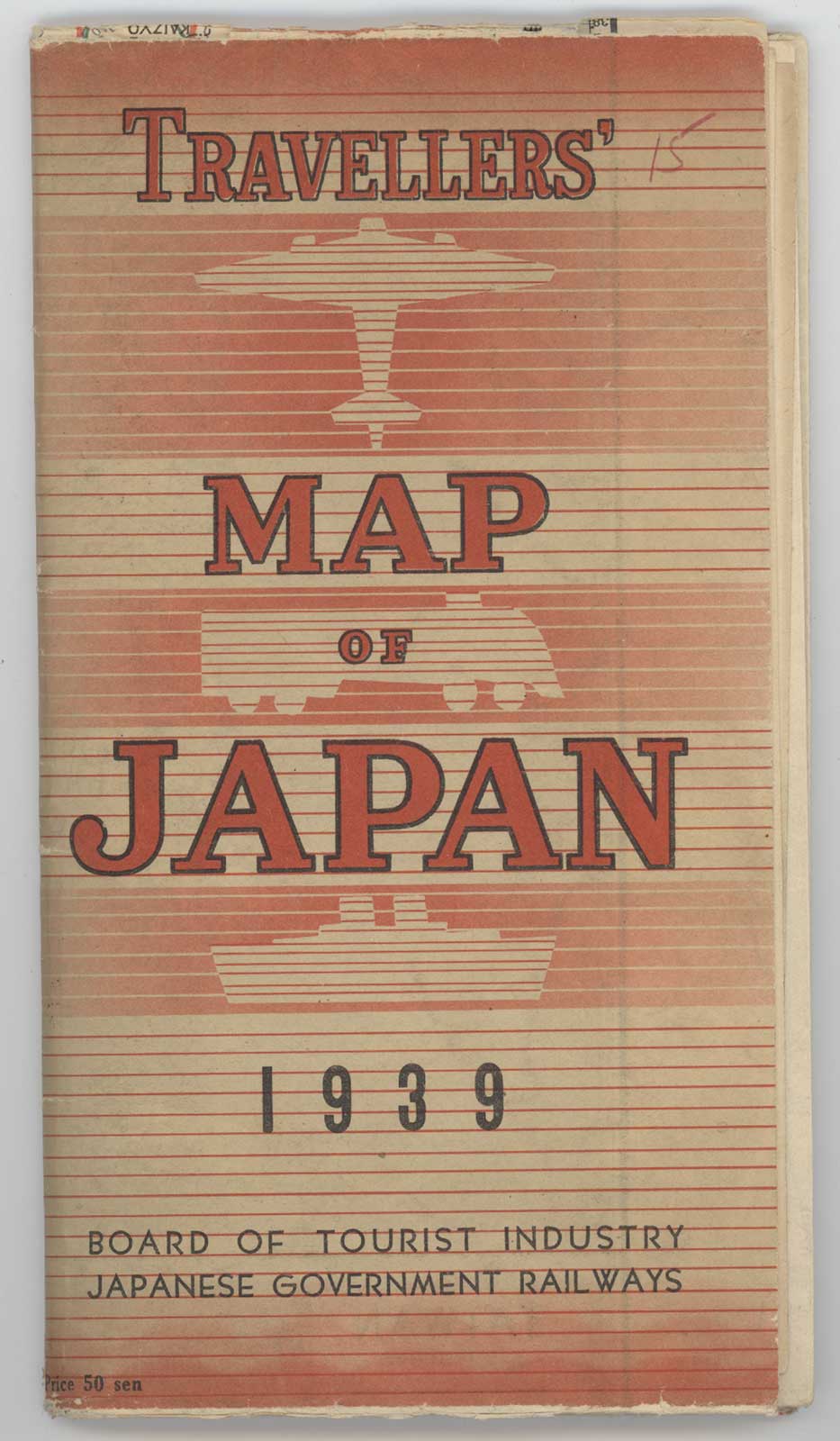 Travellers' (sic; Travelers') Map of Japan 1939. by JAPAN / KOREA ...