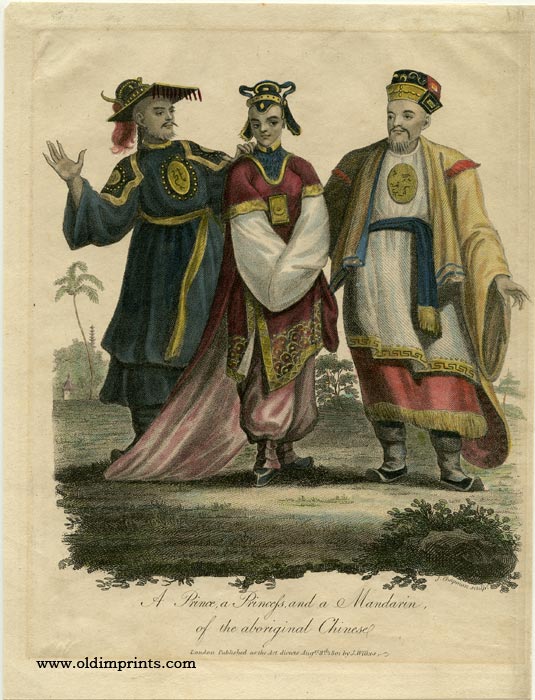 A Prince, a Princess, and a Mandarin, of the aboriginal Chinese. by ...