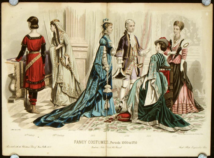 Fancy Costumes - Periods 1000 to 1750. by 1870s FASHION - COSTUMES ...