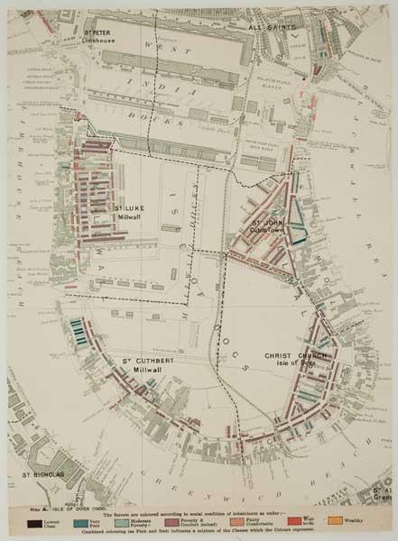 Map A. - Isle of Dogs (1900). by BOOTH, Charles.: (1900) Map | Altea ...