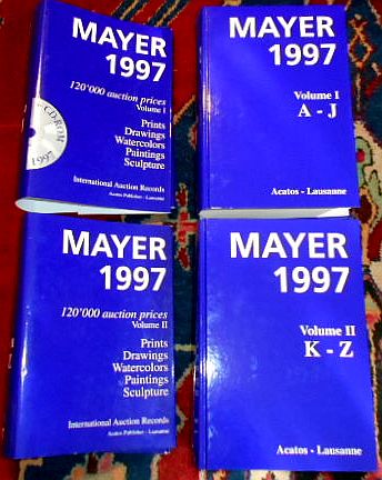 Mayer 1997 International Auction Records 2 Volumes: Prints, Drawings ...