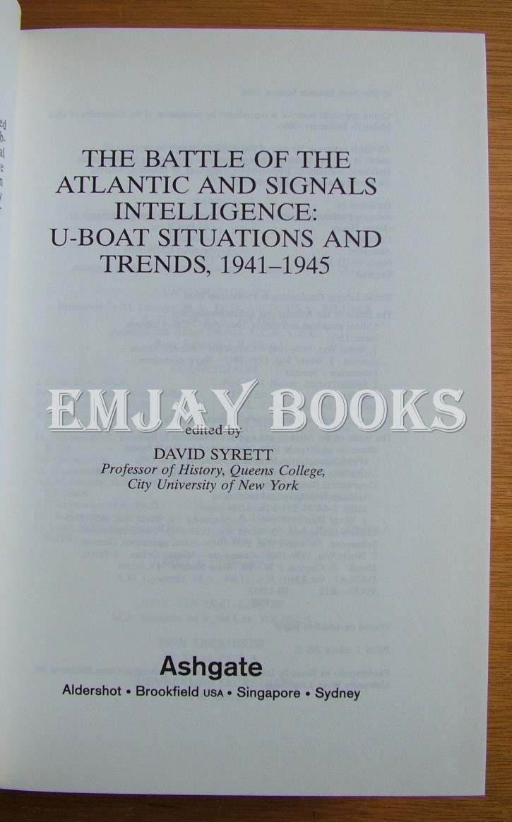 The Battle of the Atlantic and Signals Intelligence: U-Boat Situations ...