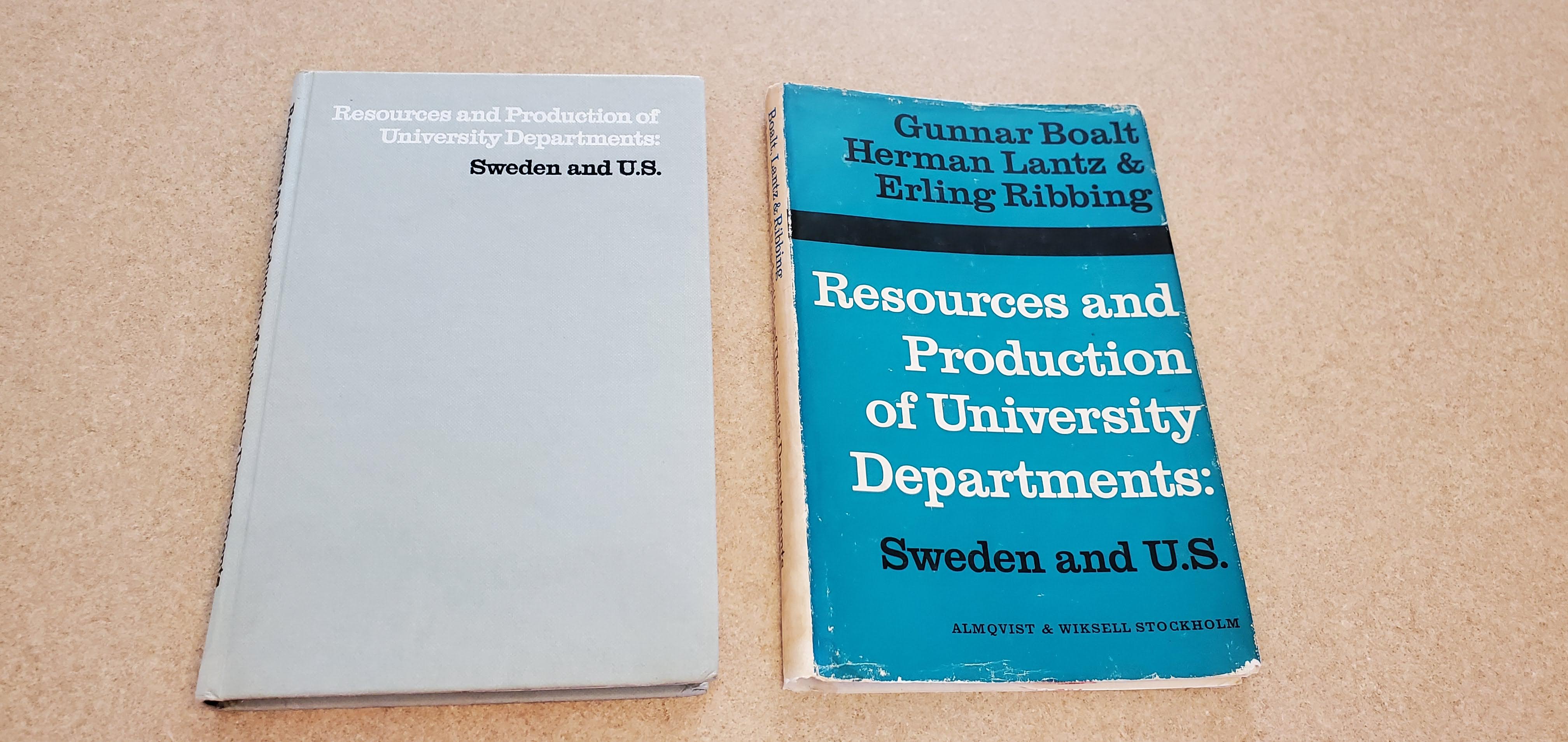 Resources and Production of University Departments: Sweden and U.S. by ...