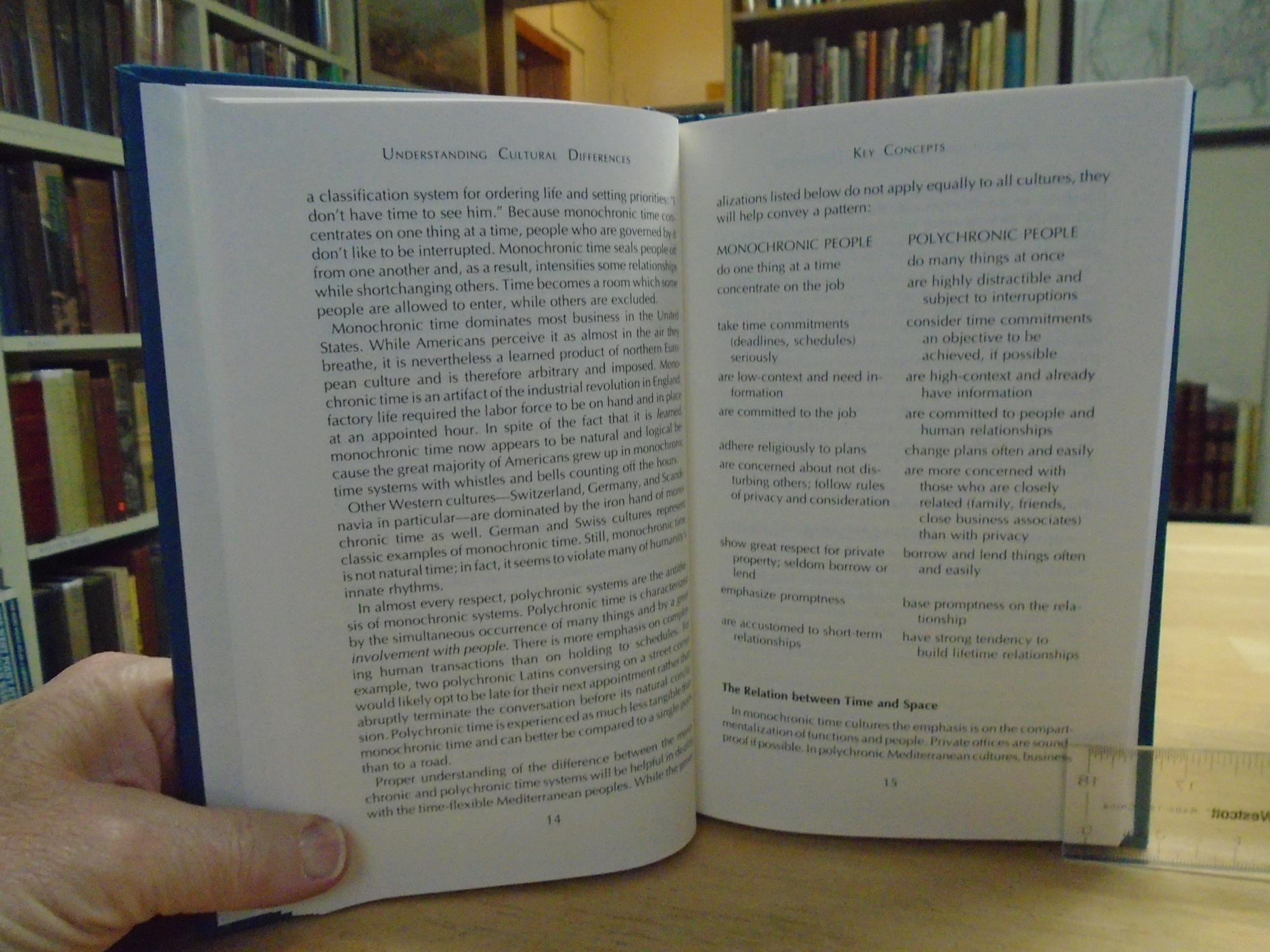 Understanding Cultural Differences by Hall, Edward T. and Mildred Reed ... Understanding Cultural Differences by Hall, Edward T. and Mildred Reed ...