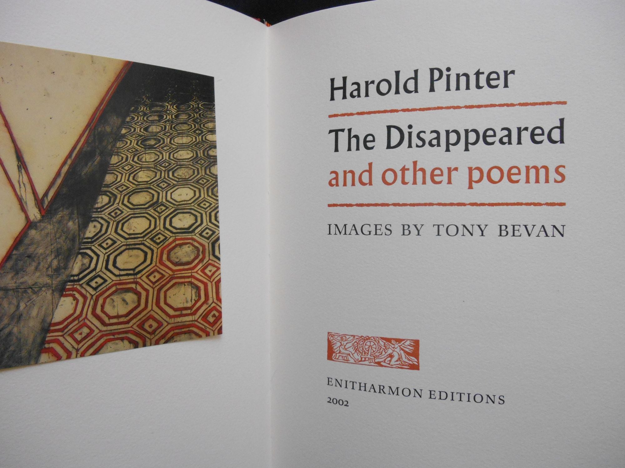 The Disappeared and Other Poems (with separate signed print) von Pinter ...