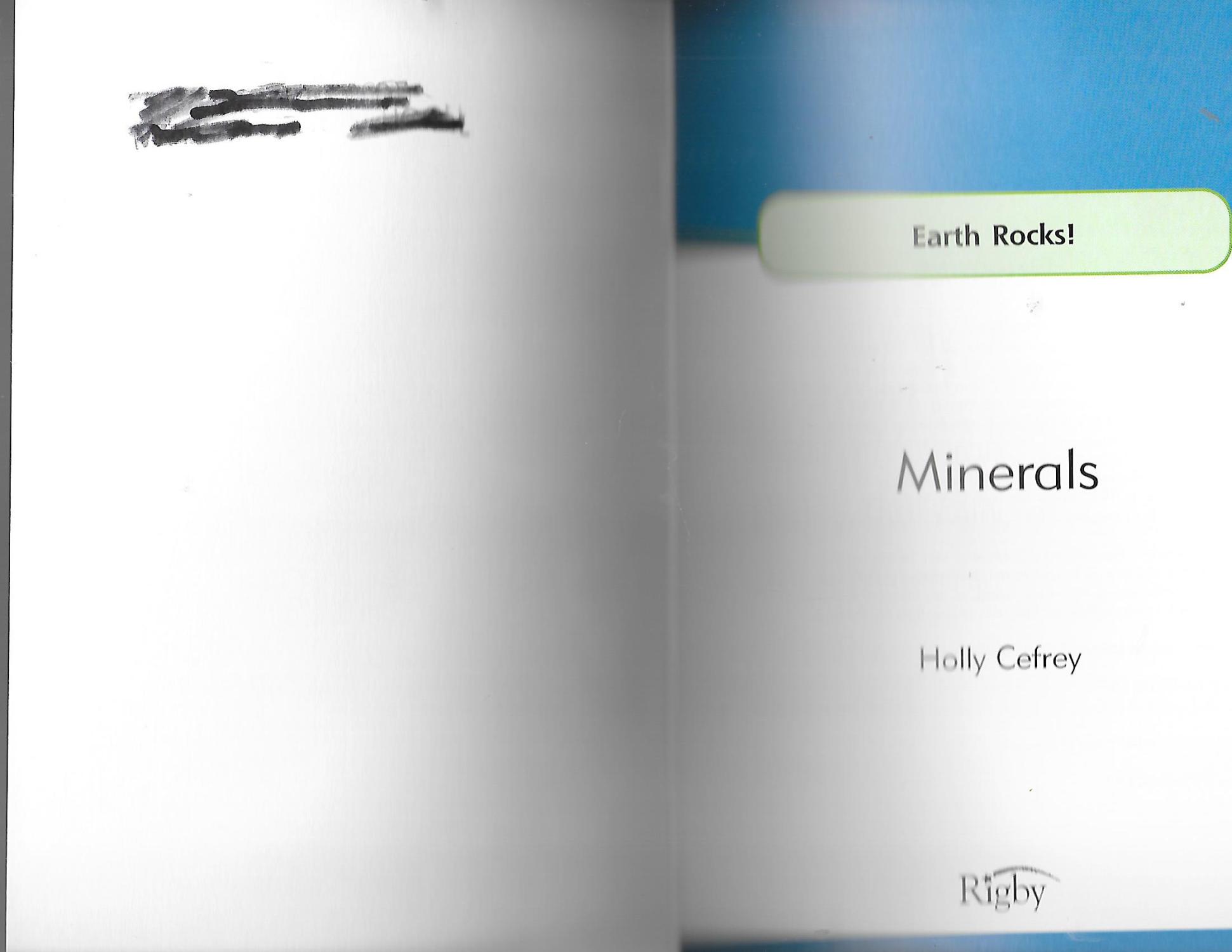 Rigby On Deck Reading Libraries: Leveled Reader Minerals by Holly ...