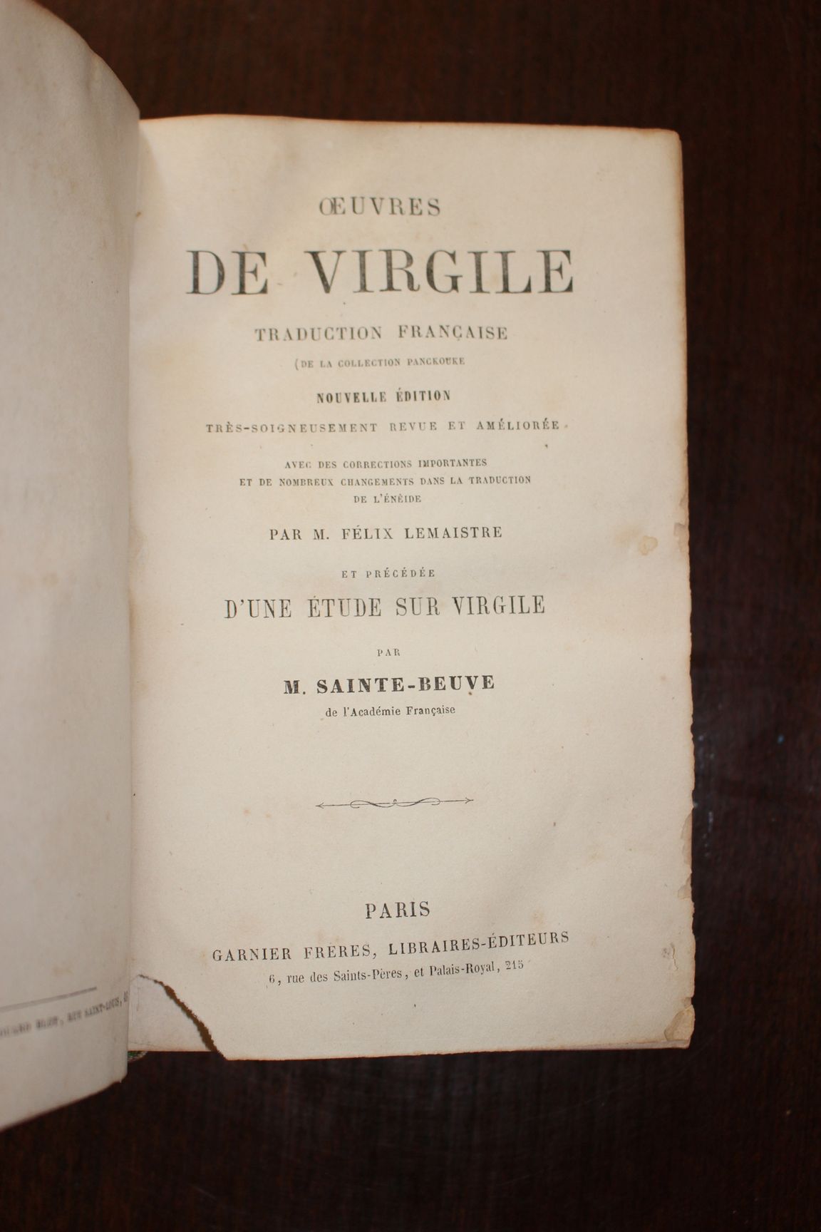OEuvres de Virgile. by Virgile: Bon Couverture rigide | Librairie Trois ...
