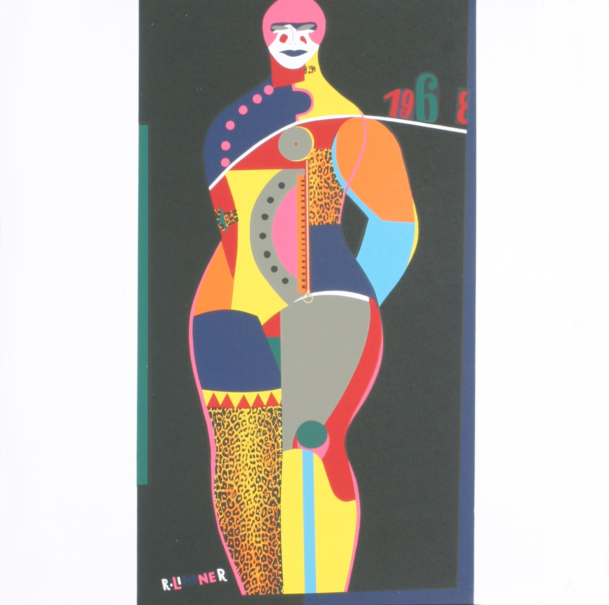 RICHARD LINDNER Fun City from Multiples 15" x 15" Serigraph 1968 Pop ...