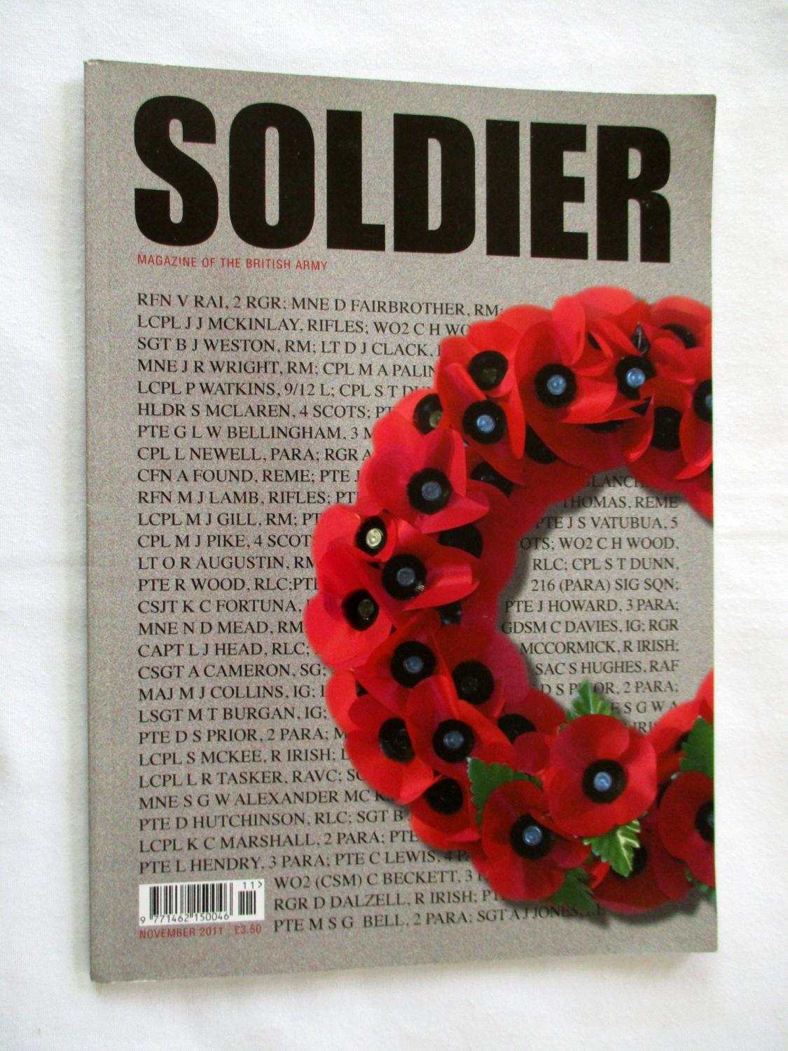 Soldier Magazine of The British Army, November 2011: (2011) First ...