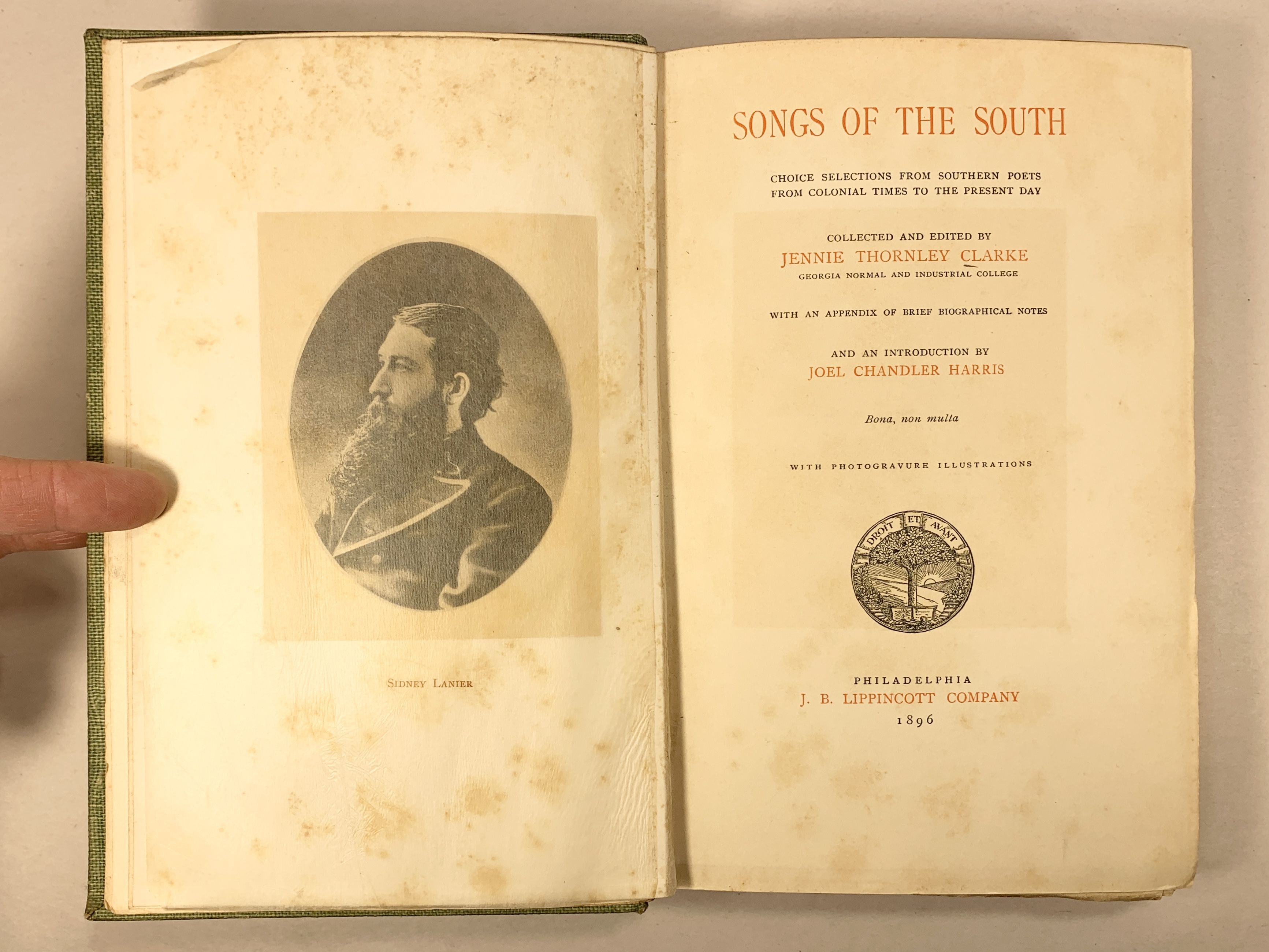 Songs of the South: Selections from Southern Poets From Colonial Times ...