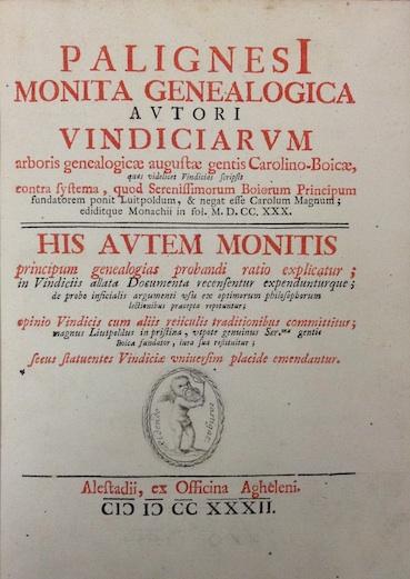 Monita genealogica autori Vindiciarum arboris genealogicae augustae ...