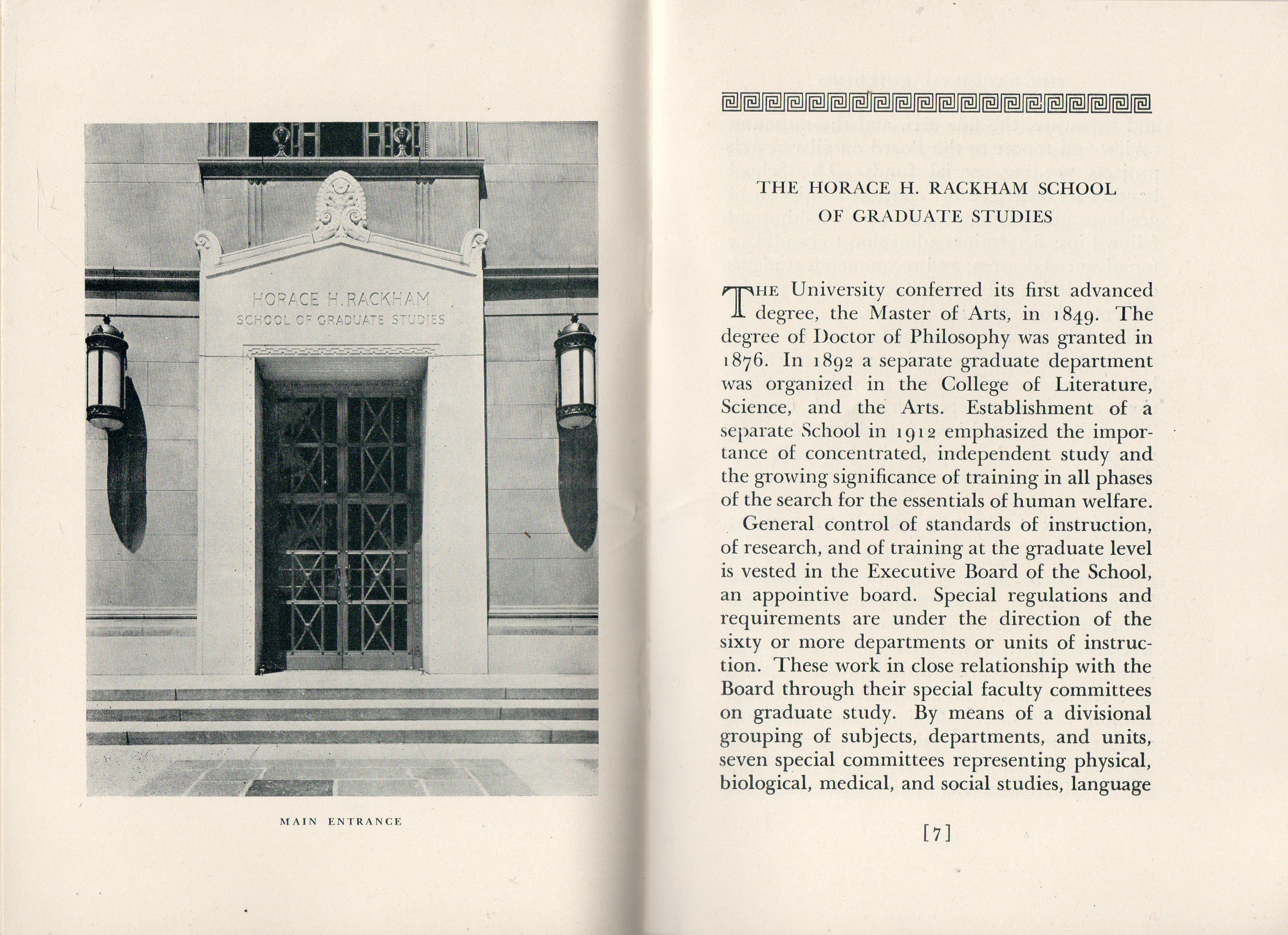 The Building of the Horace H. Rackham School of Graduate Studies by ...