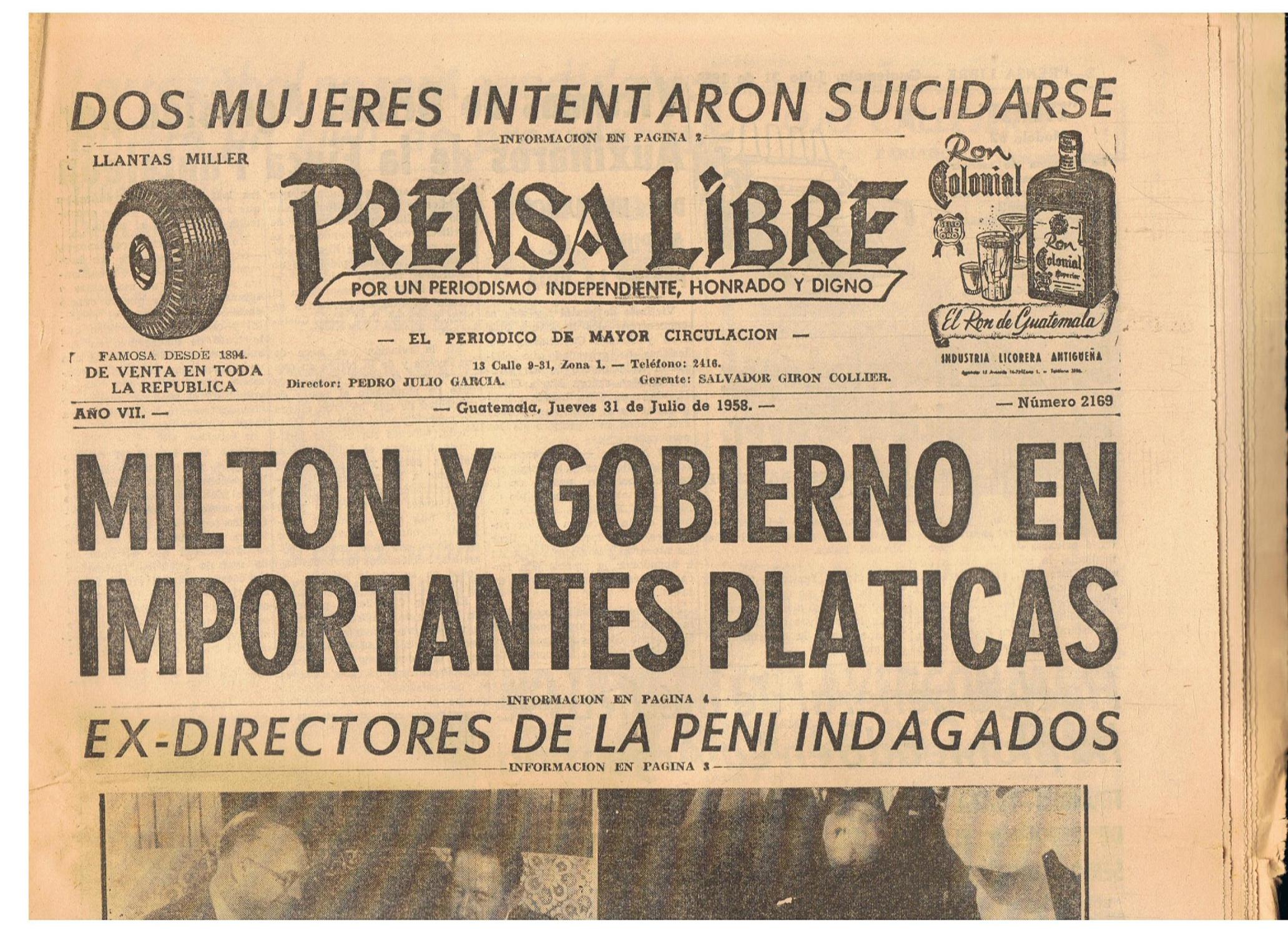 LOTE DE PERIÓDICOS DE PAISES DE HISPANOAMÉRICA: ¿Diario de Costa Rica ...