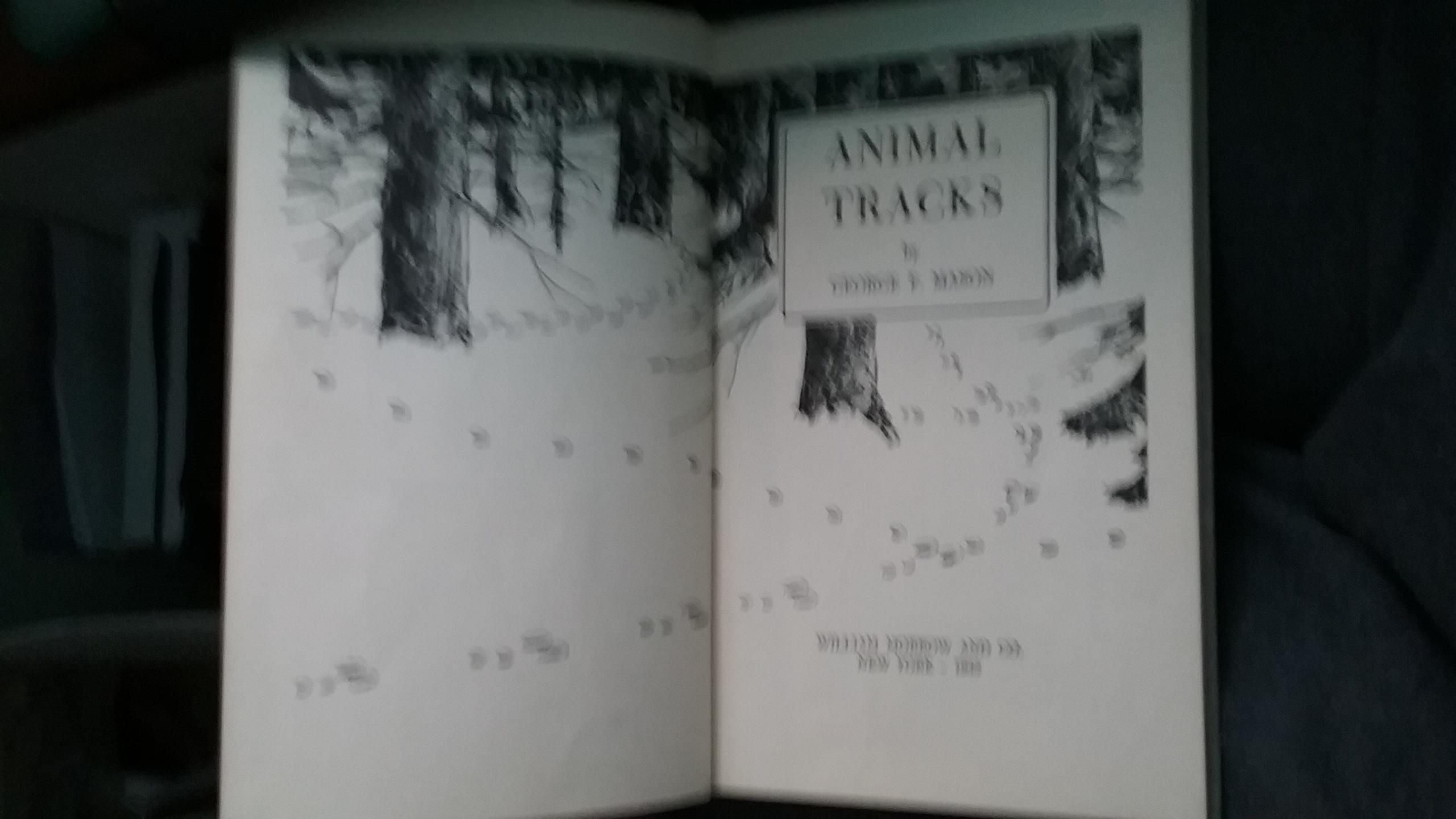Animal Tracks by Mason, George F.: Very Good Hardcover (1943) 1st ...