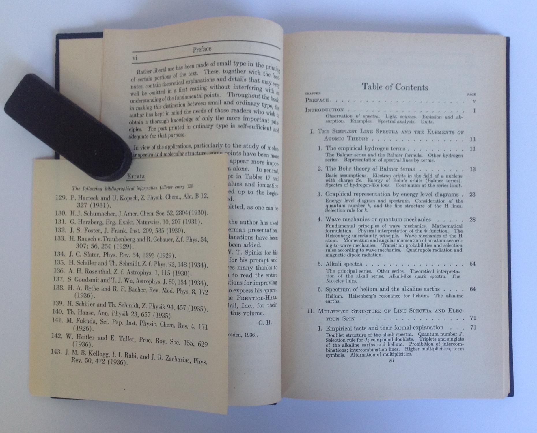 Atomic Spectra and Atomic Structure by Herzberg, Gerhard: Near Fine ...