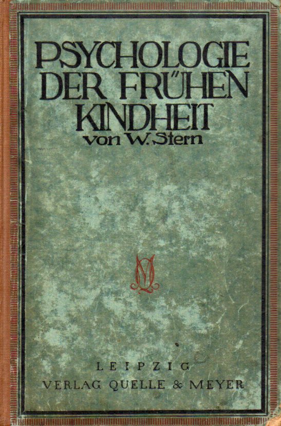 psychologie der fruehen kindheit von william stern - ZVAB