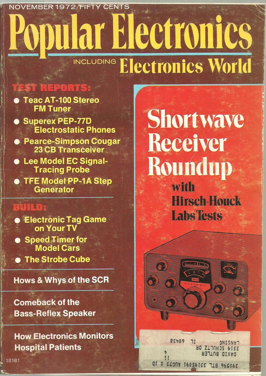 Popular Electronics, Including Electronics World (3 assorted Volumes ...