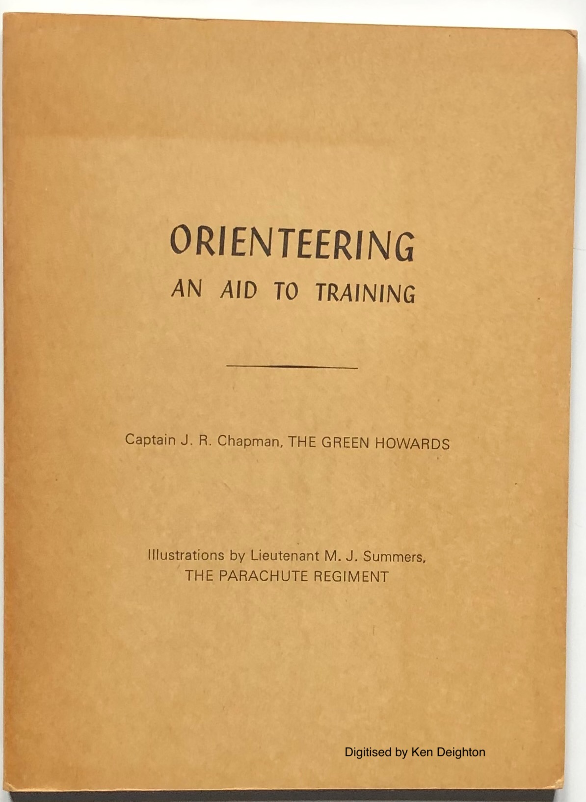Orienteering An Aid To Publication by Chapman, J R ( Captain ...