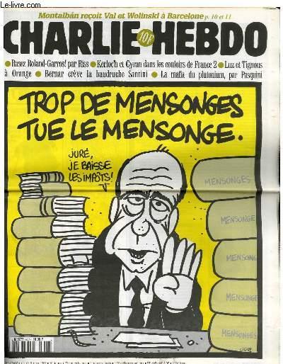 CHARLIE HEBDO N°207 - TROP DE MENSONGES TUENT LE MENSONGES by COLLECTIF ...