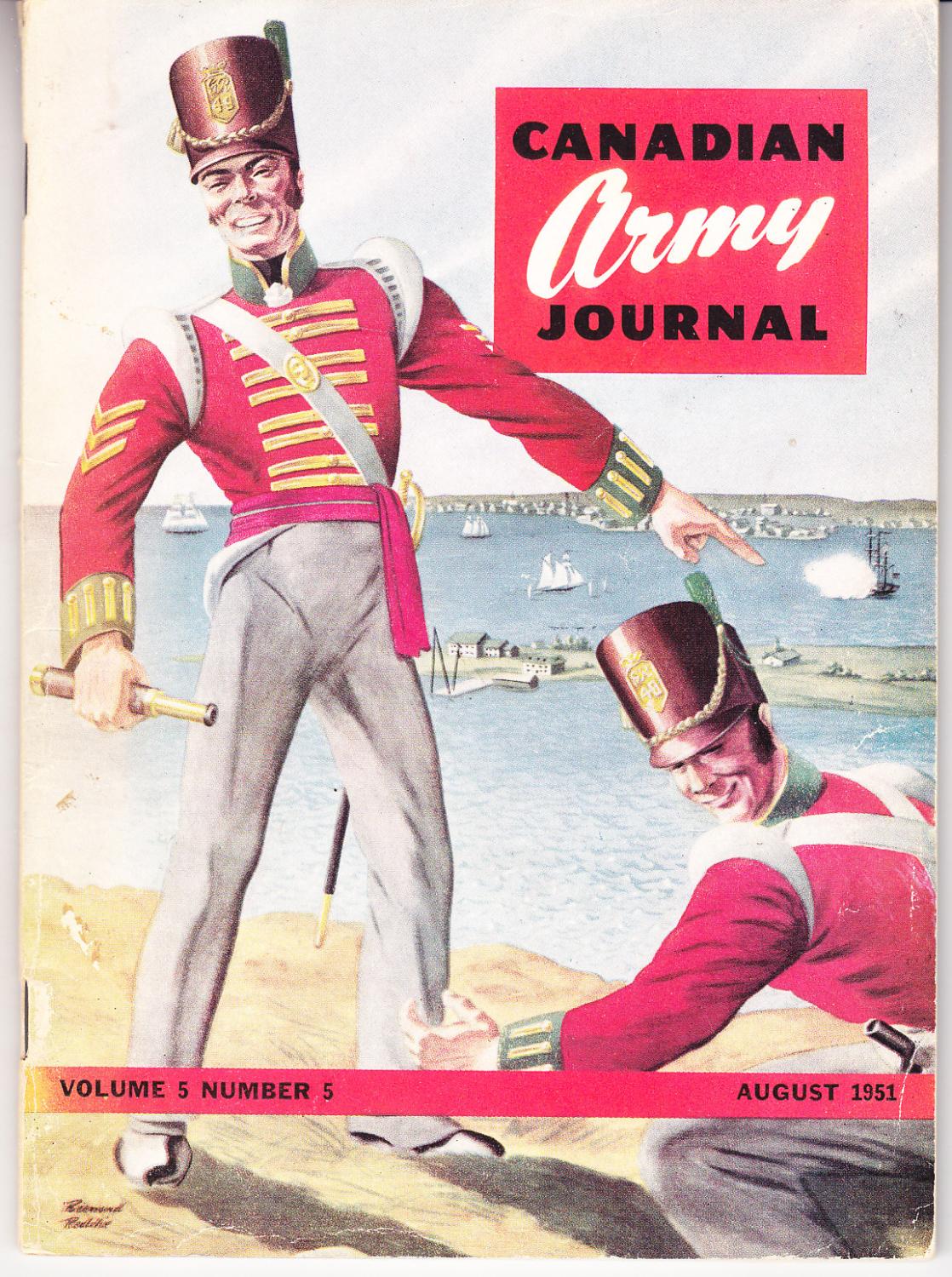 Canadian Army Journal Volume 5 Number 5, August 1951 by DeProse, J.G ...