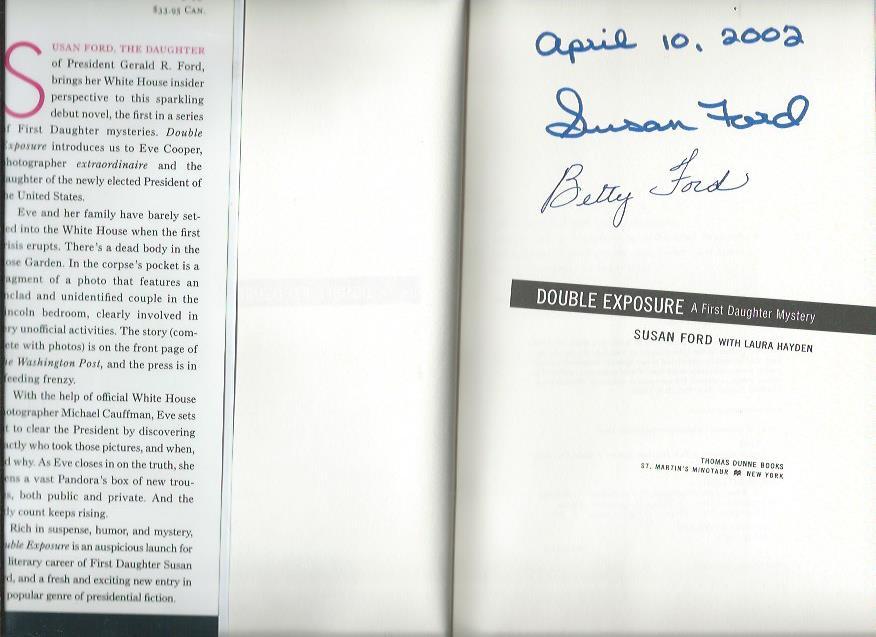 DOUBLE EXPOSURE by Ford, Susan Signed by Betty Ford: New Hardcover ...