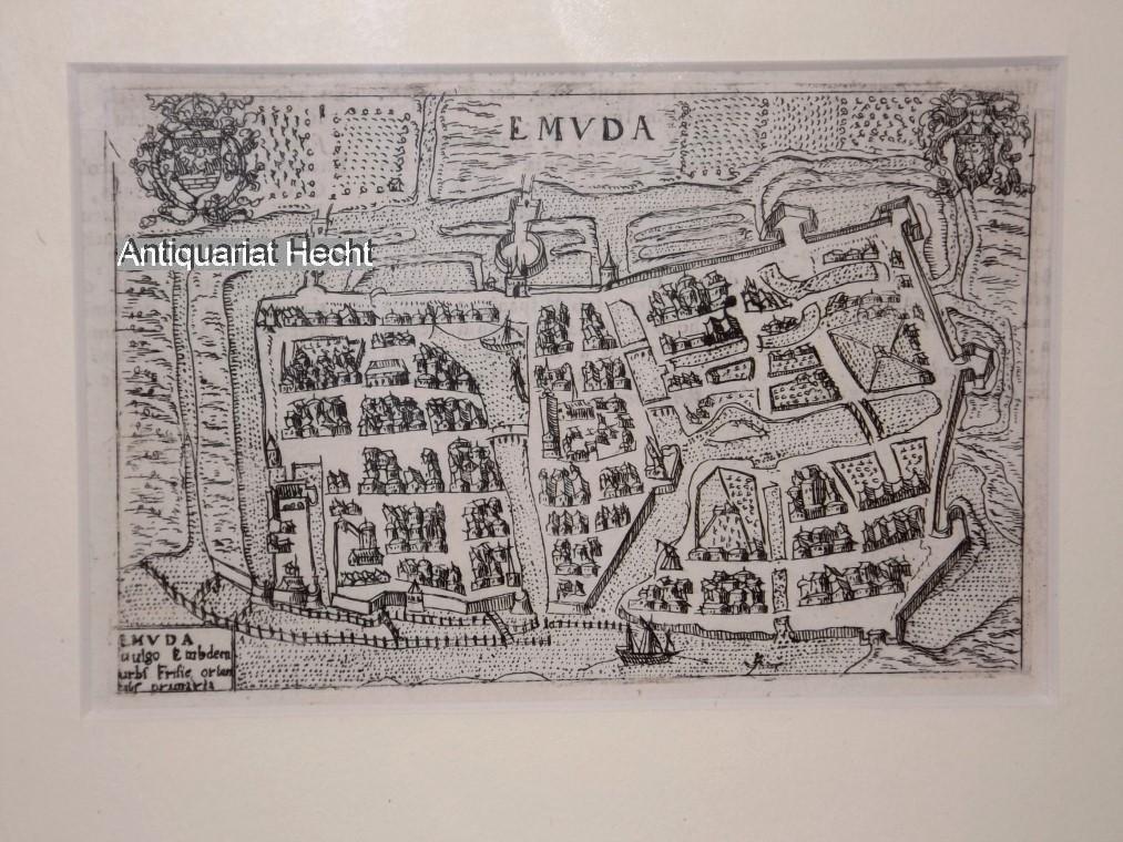 EMVDA / Emden. Kupferstich aus Universus Terrarum Orbis Scriptorum ...
