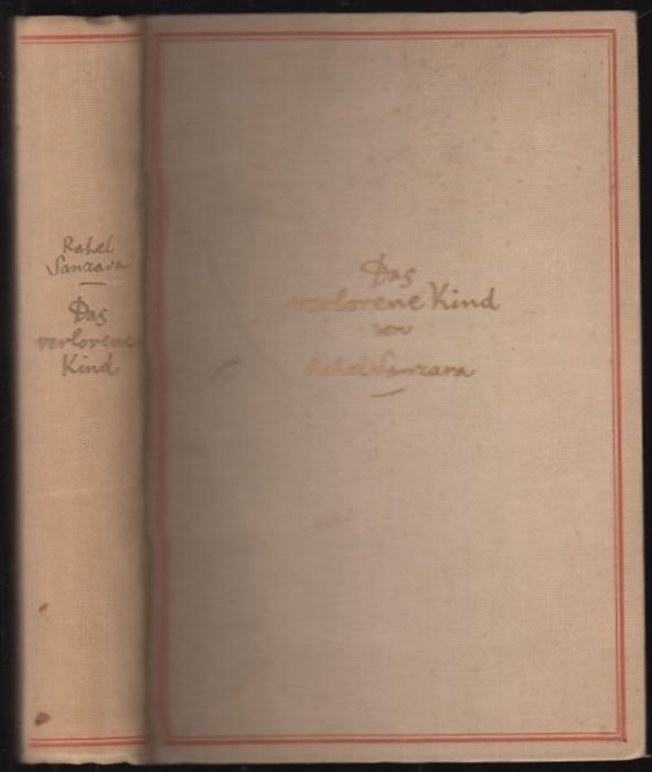 Der verlorene Kind. Roman de Sanzara, Rahel: (1926) | Graphem. Kunst ...