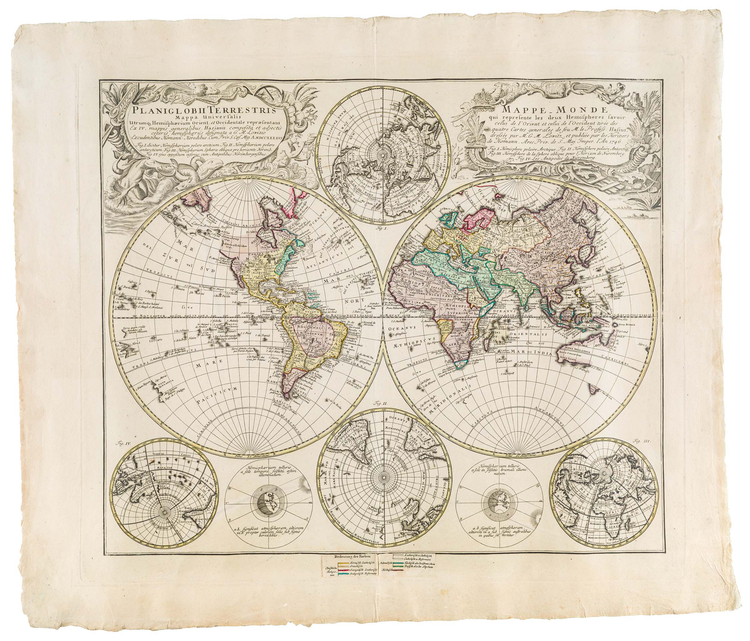 Planiglobii terrestris mappa unversalis .= Mappe monde qui represente ...