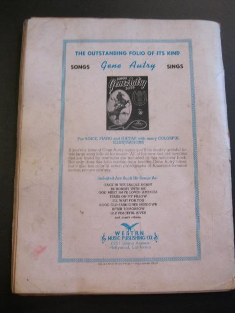 SONGS OF THE SOIL All Star Hillbilly Folio by Autry, Gene; Acuff, Roy ...