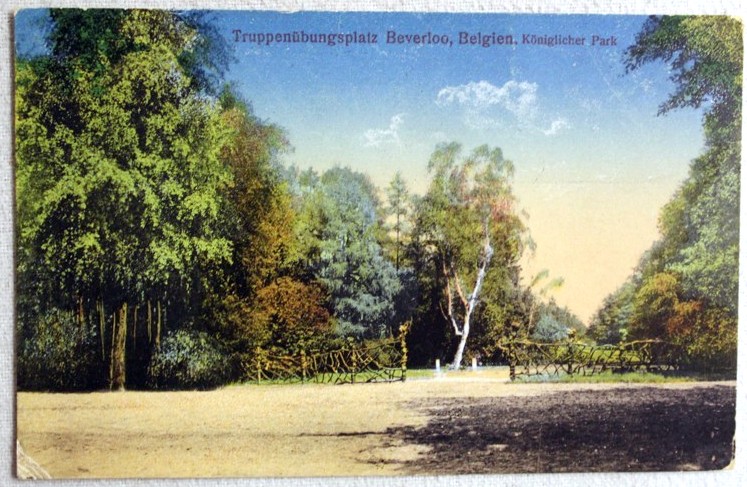 Truppenübungsplatz Beverloo, Belgien, Königlicher Park by Karte:: (1917 ...