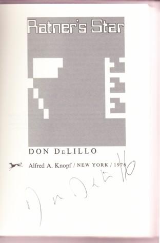 RATNER'S STAR de DeLillo, Don: Near Fine Hardcovers (1976) First ...
